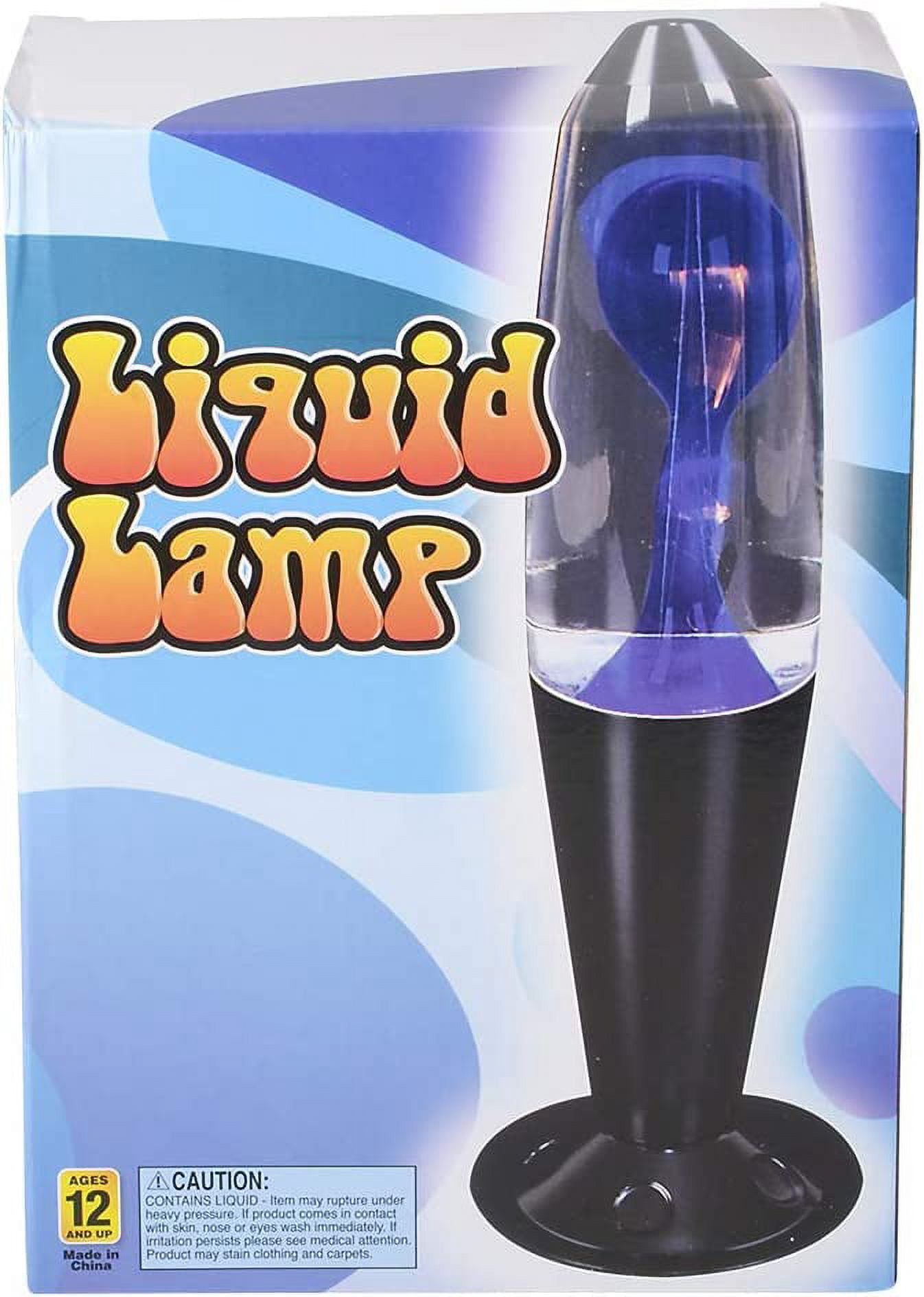 18 Inch Tabletop Electric Blue Wax Motion Lamp with Black Base ...