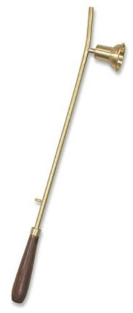 18 Inch Brass Wood Handle Candle Lighter w/ Bell Snuffer Catholic ...
