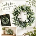 18 Inch Countryside Style Lambs Ear Wreath, Door Decorations, Modern ...