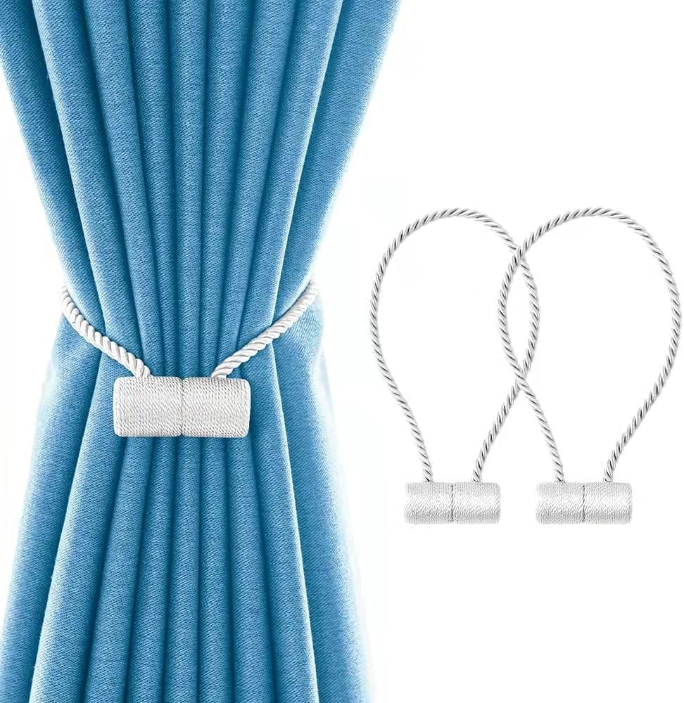 18 Inch Curtain Tiebacks, Curtain Holdbacks Modern Upgrade 2021 Twisted ...