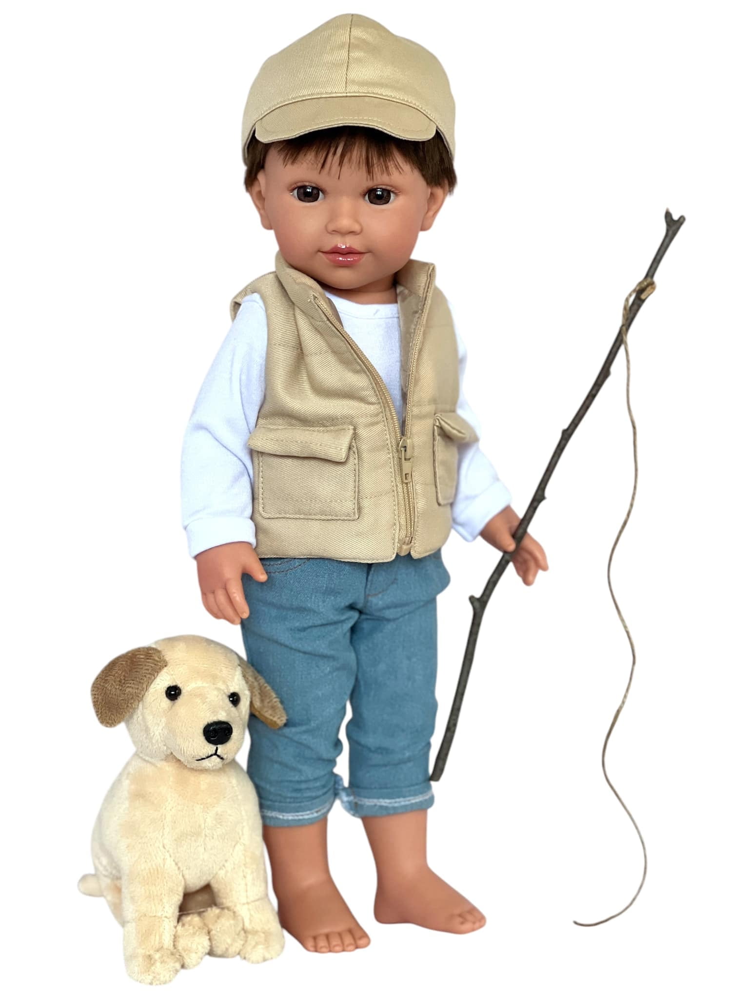 Kennedy and Friends 18 Inch Brandon Doll with Brown Hair, Blue Outfit ...