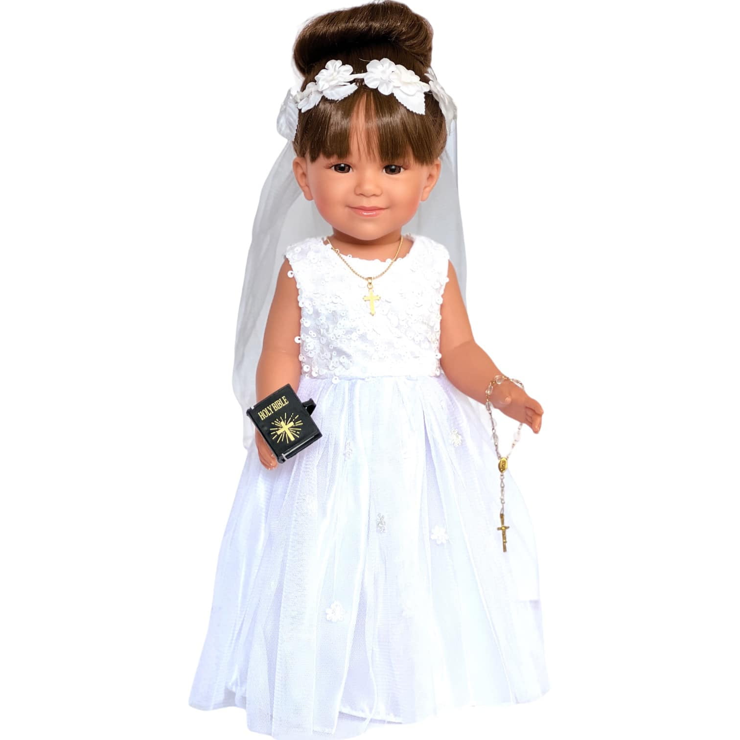 18 Inch Doll Clothes- Communion Gown with Accessories for 18 Inch Dolls ...