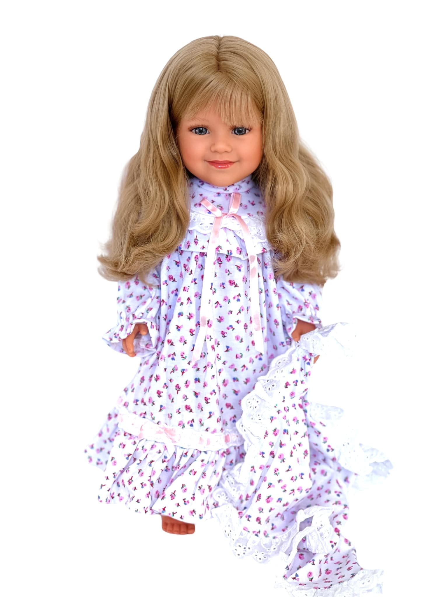 18 Inch Doll Clothes- Floral Nightgown with Blanket Fits 18 Inch Dolls ...