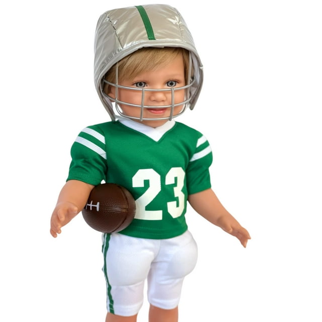 18 Inch Doll Clothes- Green Football Outfit Fits 18 Inch Dolls ...