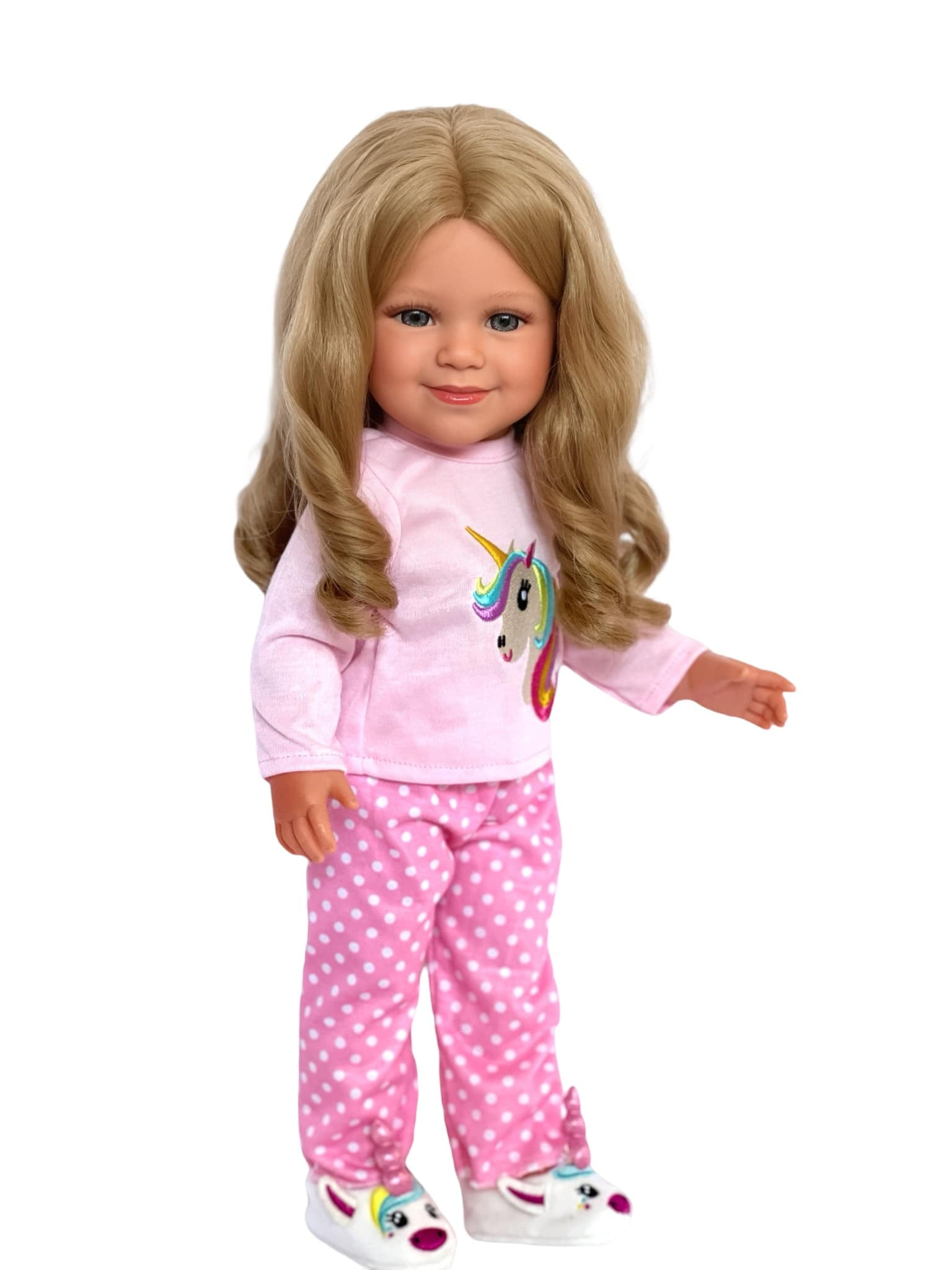 18 Inch Doll Clothes- Unicorn Pjs and Slippers Fits 18 Inch Fashion ...