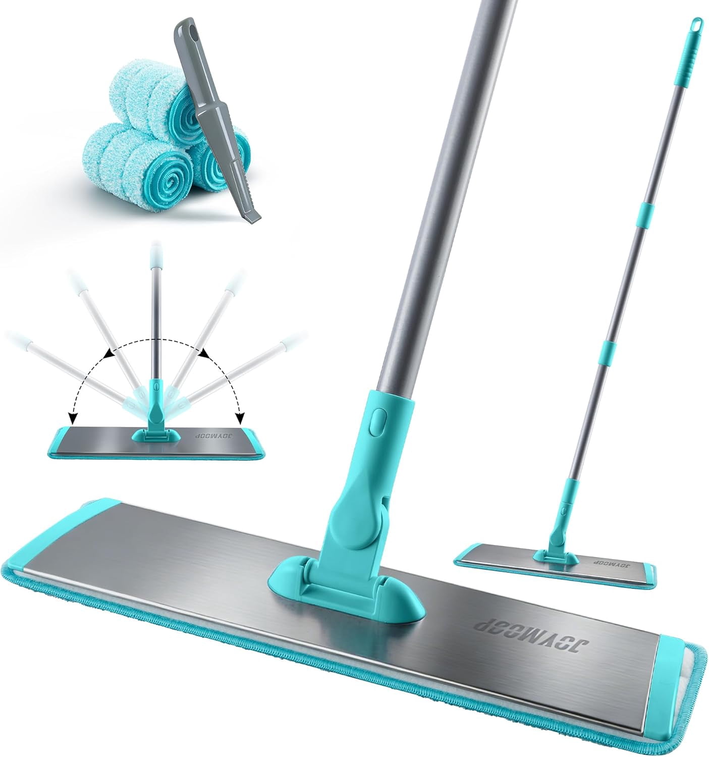 18 Inch Dust Mop for Hardwood Floors, Heavy Duty Industrial Wet Dry ...