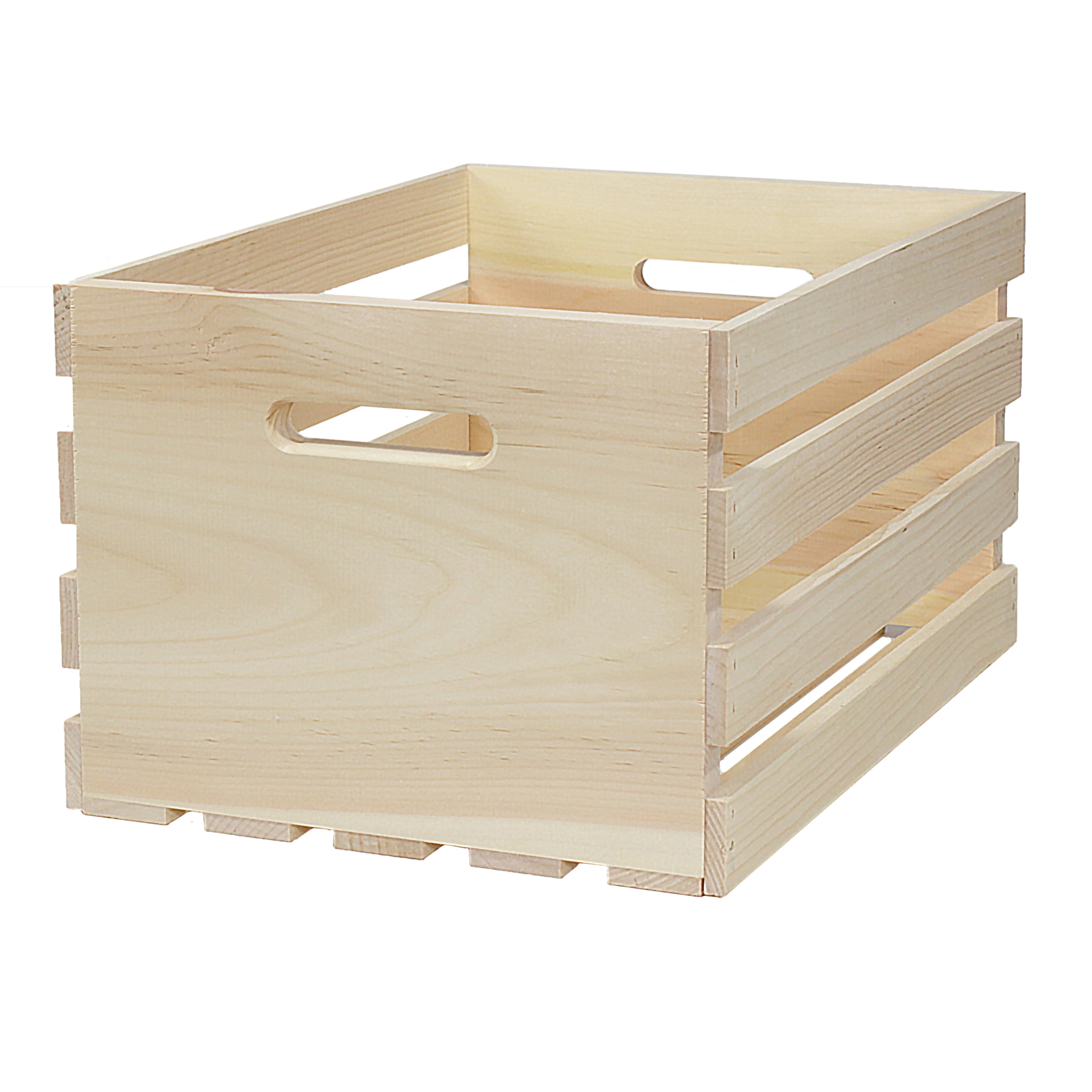 18 Inch Extra Large Unfinished Pine Pallet Style Full Crate with ...