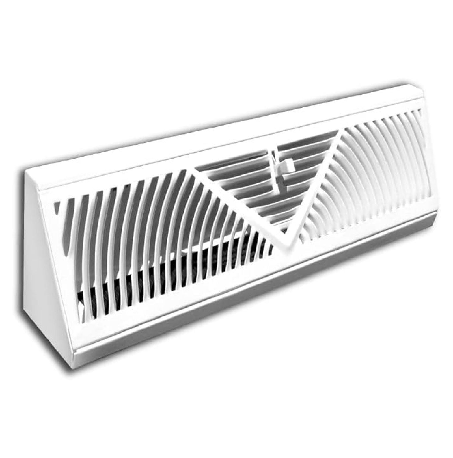 18-Inch Floor Baseboard Supply Diffuser - 118SW White HVAC Register ...