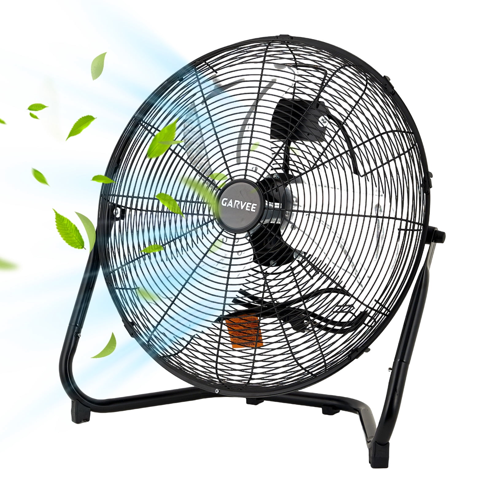 18 Inch Floor Fan, 3 Speeds 3300 CFM High Velocity Heavy Duty ...