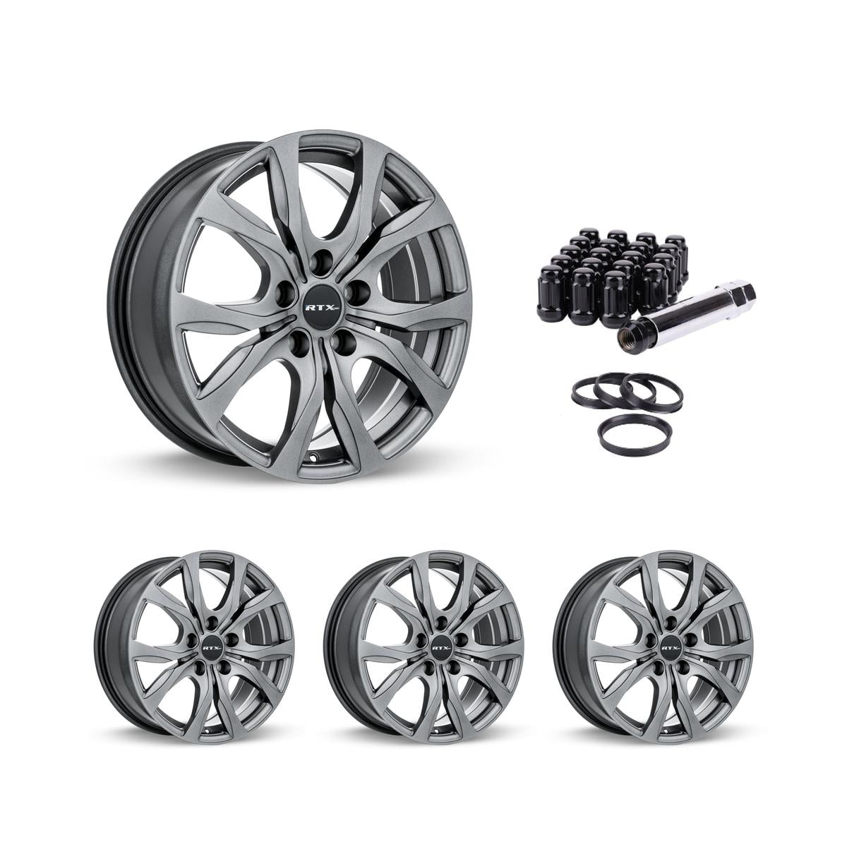 18 Inch Granite Rims (Set of 4) for 2007-2010 Jeep Grand Cherokee, RTX ...