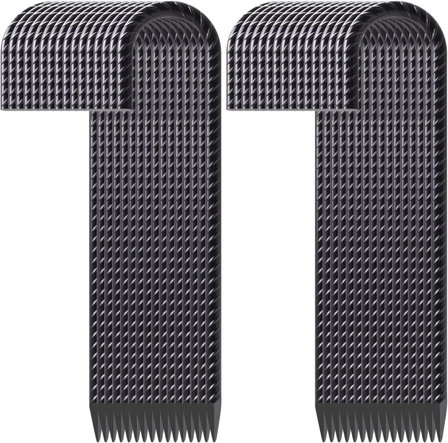 18 Inch Ground Rebar Stakes, 32Pcs J Hook Extra Heavy Duty Rust Proof ...