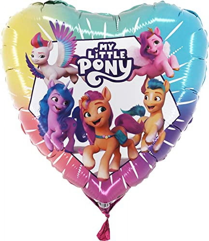 18 Inch Heart Shaped My Little Pony Character Foil Balloon - Perfect ...