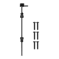 18 Inch Heavy Duty Cane Bolt Gate Drop Rod, Solid Steel Ground Latch ...