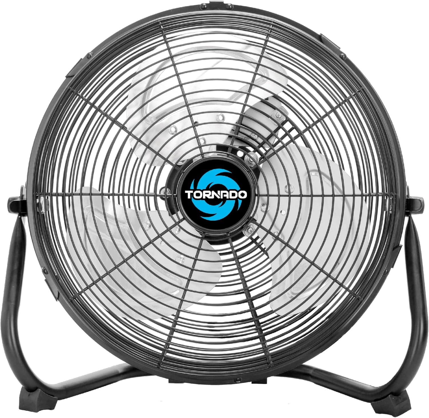 18 Inch High Velocity Metal Floor Fan, 3-Speed Powerful Cooling for ...