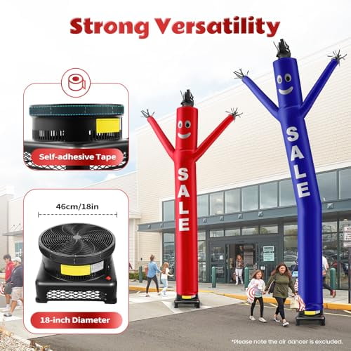 18 Inch Inflatable Tube Air Blower Fan,750w Blower Inflatable Balloon ...