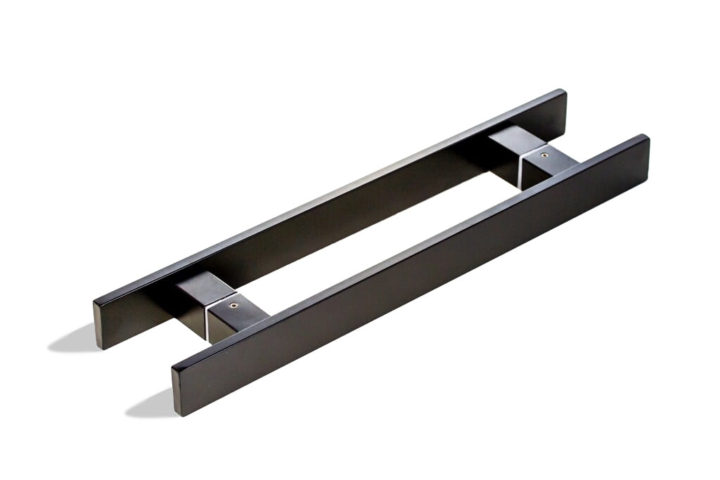 18 Inch Length Back to Back Matte Black Door Handles, Modern Stainless ...