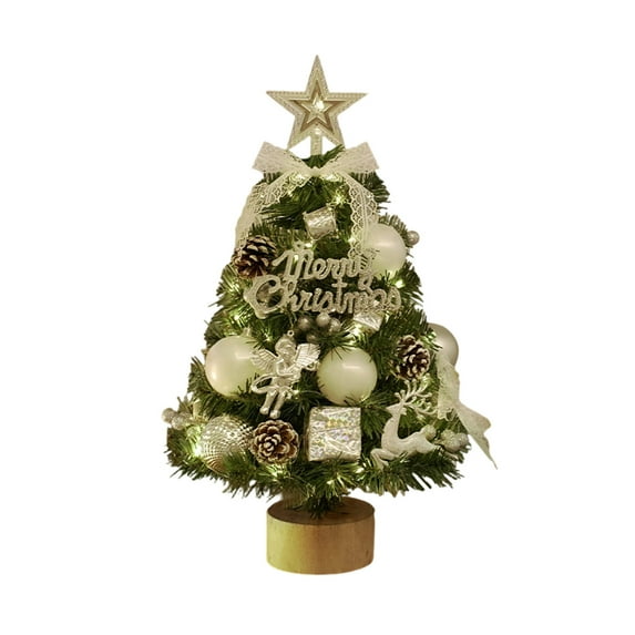 18 Inch Merry Christmas Small Christmas Trees with Lights,Table top ...
