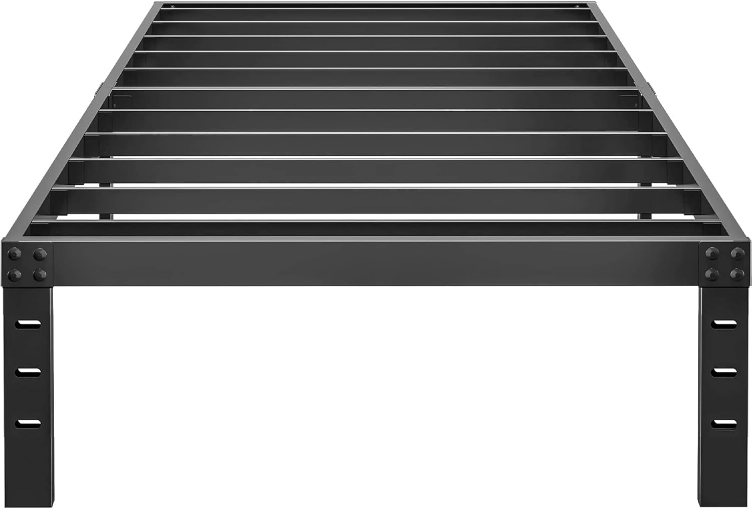 18 Inch Metal Twin Bed Frame No Box Spring Needed - Easy Assembly Heavy ...