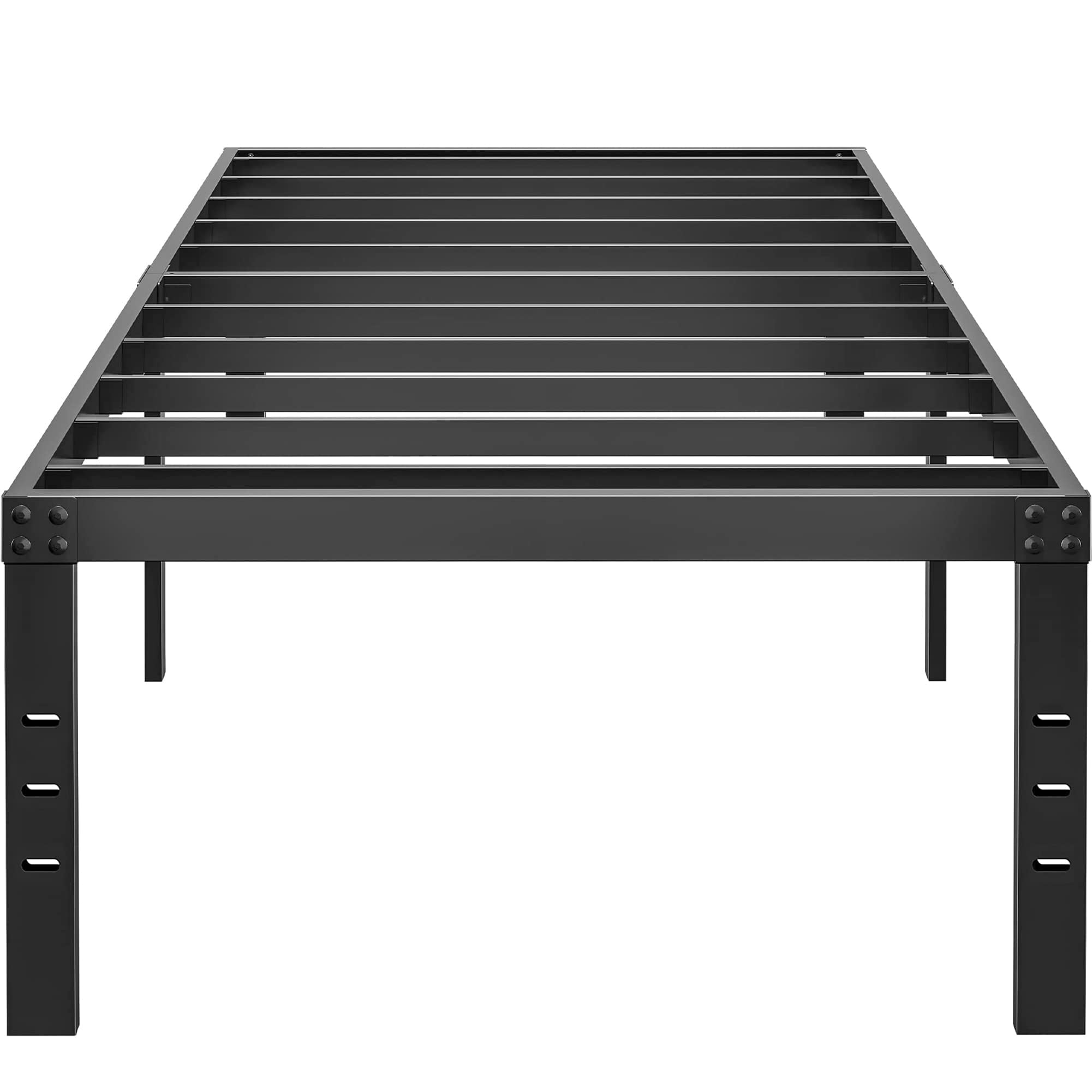 18 Inch Metal Twin Bed Frame No Box Spring Needed - Easy Assembly Heavy ...