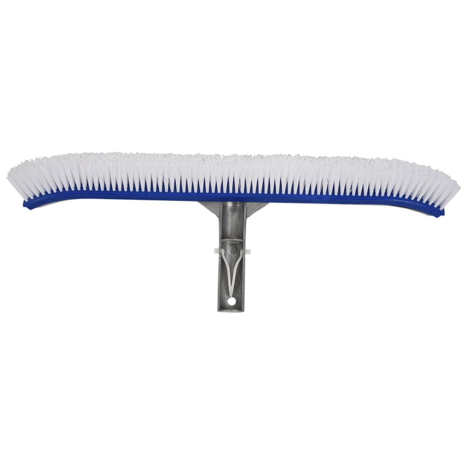 18 Inch Outdoor Pool Wall Brush Cleaner, Aluminum Handle, Algae Remover ...