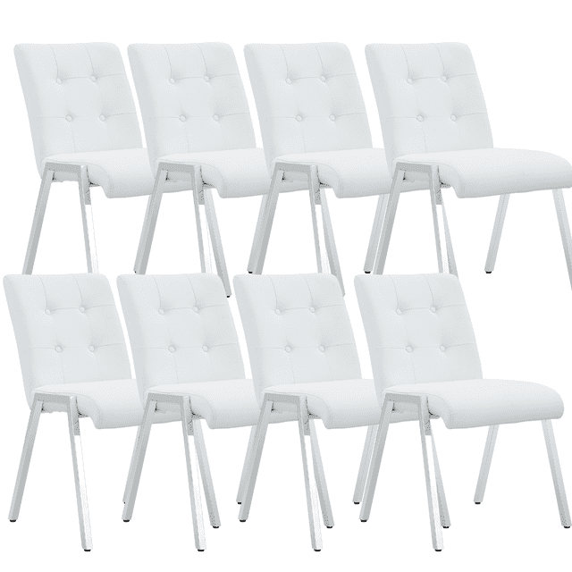 18 Inch PU Dining Chairs, Minimalist Dining Chair with High-Density ...