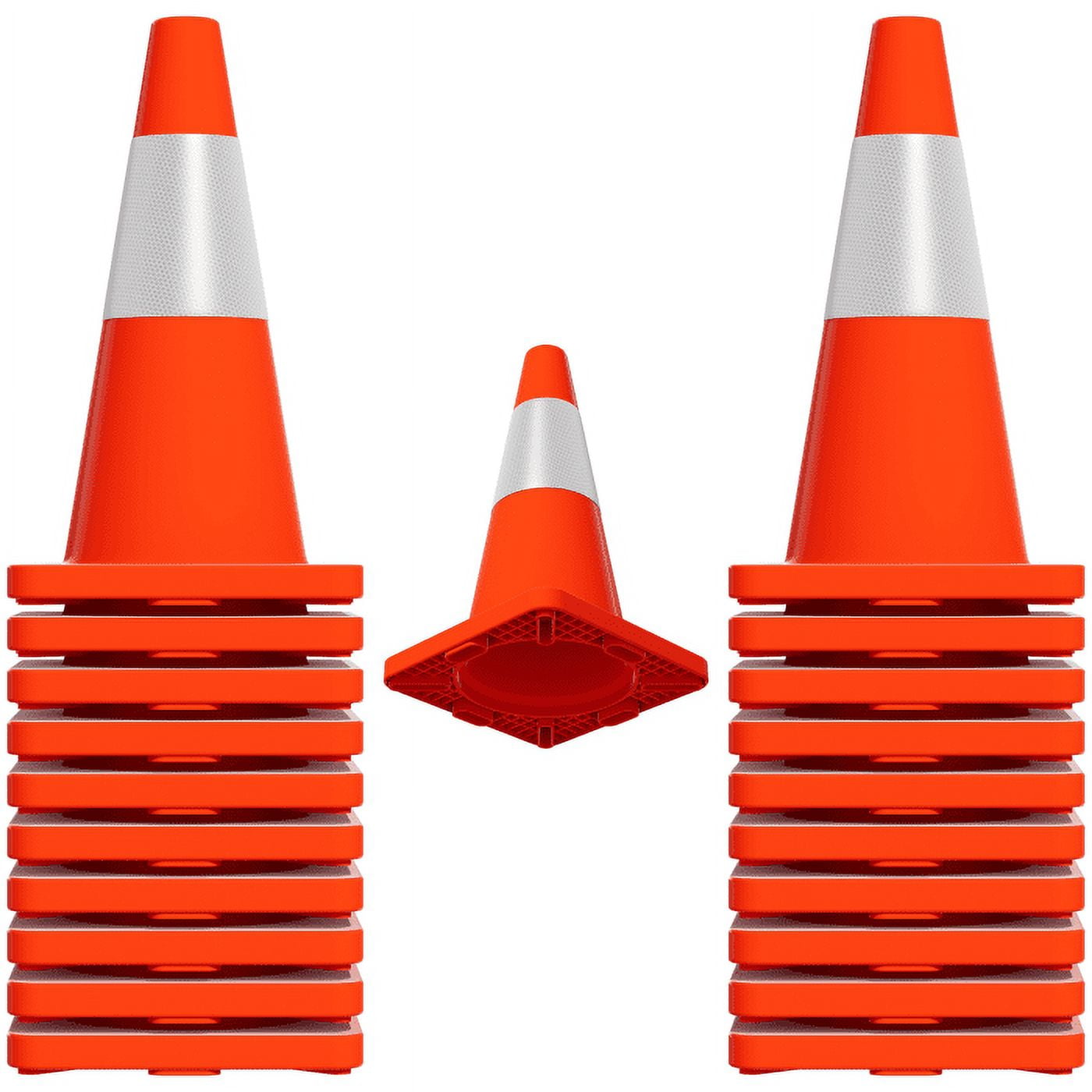 18 Inch Traffic Safety Cones, vibrant orange , long-lasting design ...