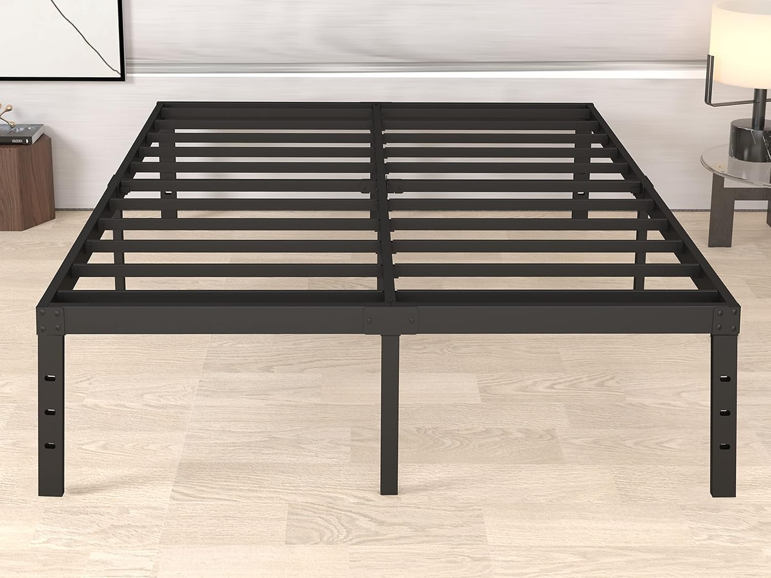 18 Inch Queen Bed Frame Metal, Platform Bed Frame Queen Size No Box ...