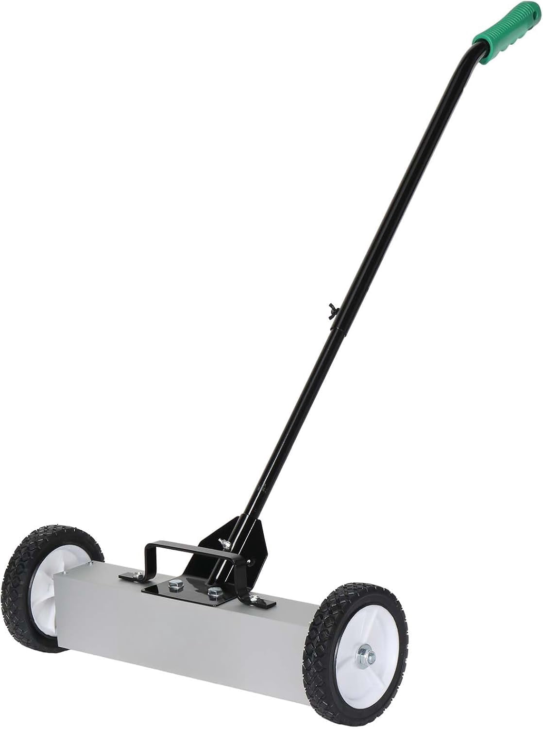 18-Inch Rolling Magnetic Pick-Up Sweeper with Wheels, with Quick ...