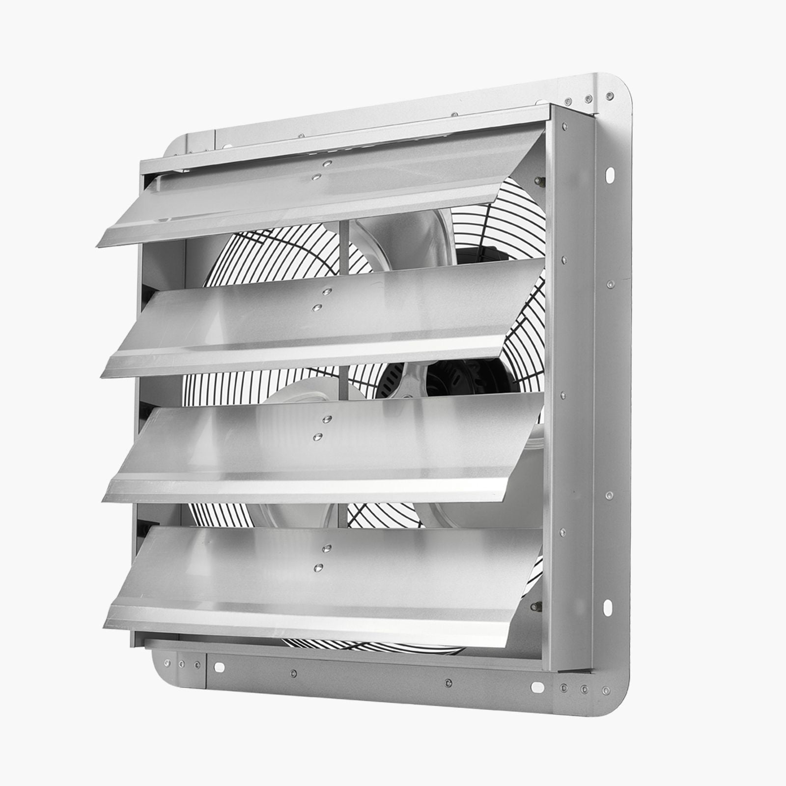 18 Inch Shutter Exhaust Fan Wall Mounted 2200 CFM AC Motor Heavy Steel ...