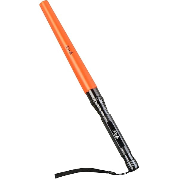 18-Inch Signal Wand Traffic Control LED Flashlight, 1000 Lumen with Red ...
