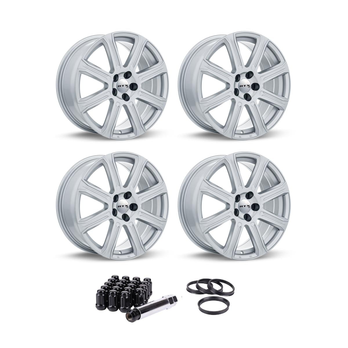 18 Inch Silver Rims (Set of 4) for 2021-2024 Ford Mustang Mach-E, RTX ...