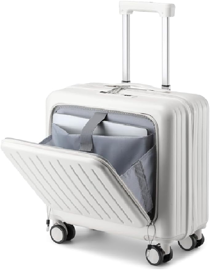 18 Inch Underseat Carry On Luggage with Wheels,Small Hard Shell ...