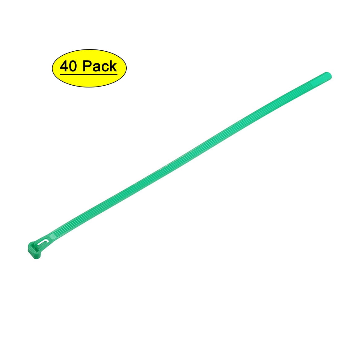 18 Inch x 0.3 Inch Green Adjustable Nylon Ties Wraps Reusable Cable ...