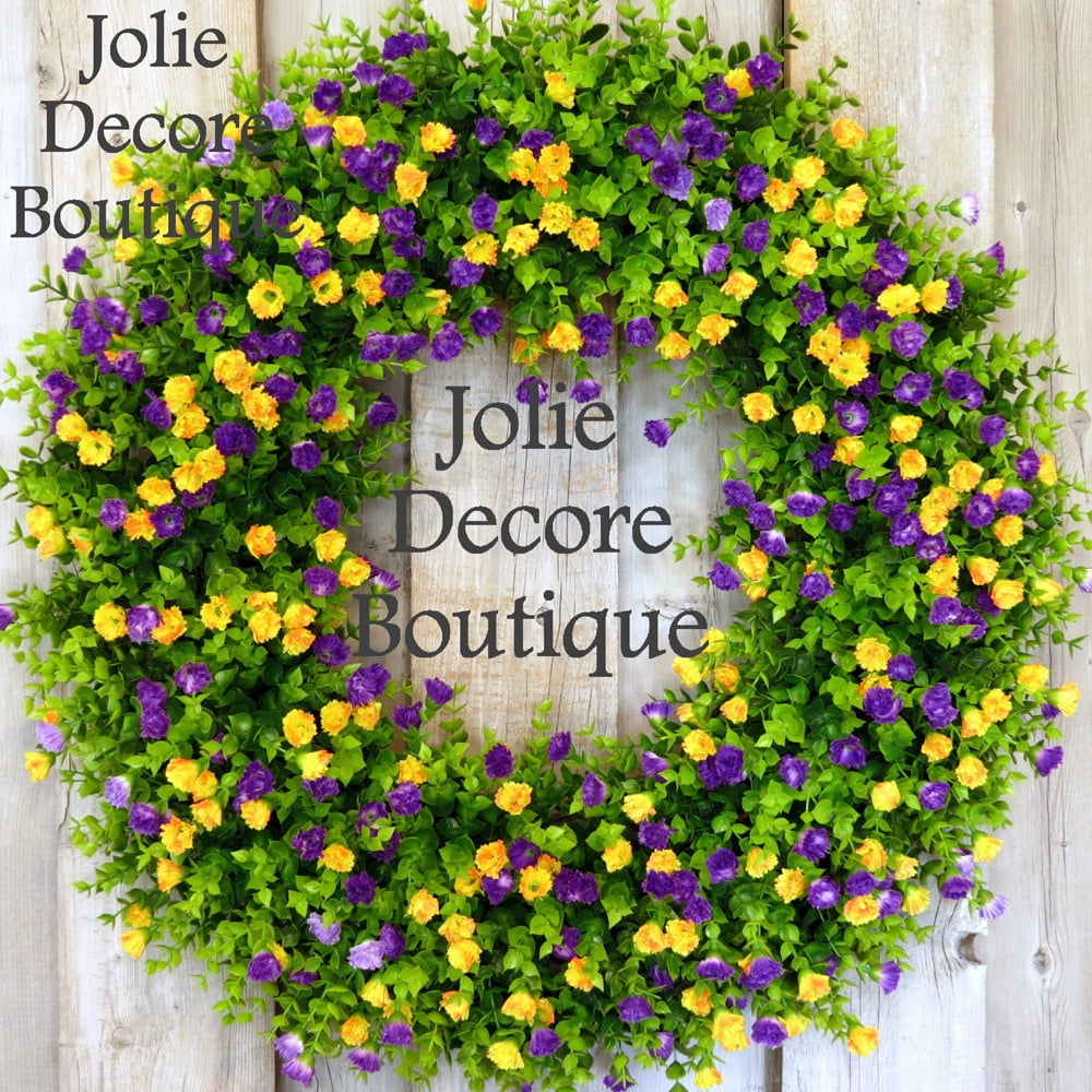 18 Inches Artificial Green Eucalyptus Leaf Wreaths for Front Door ...