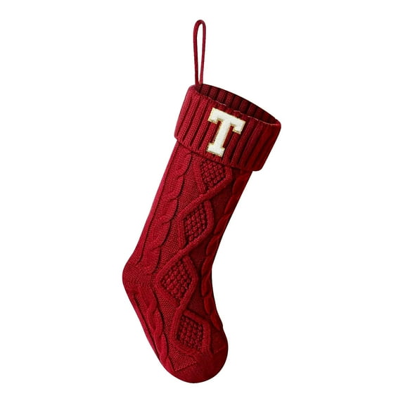 18 Inches Monogram Christmas Stockings with Letters, Large Super Soft ...