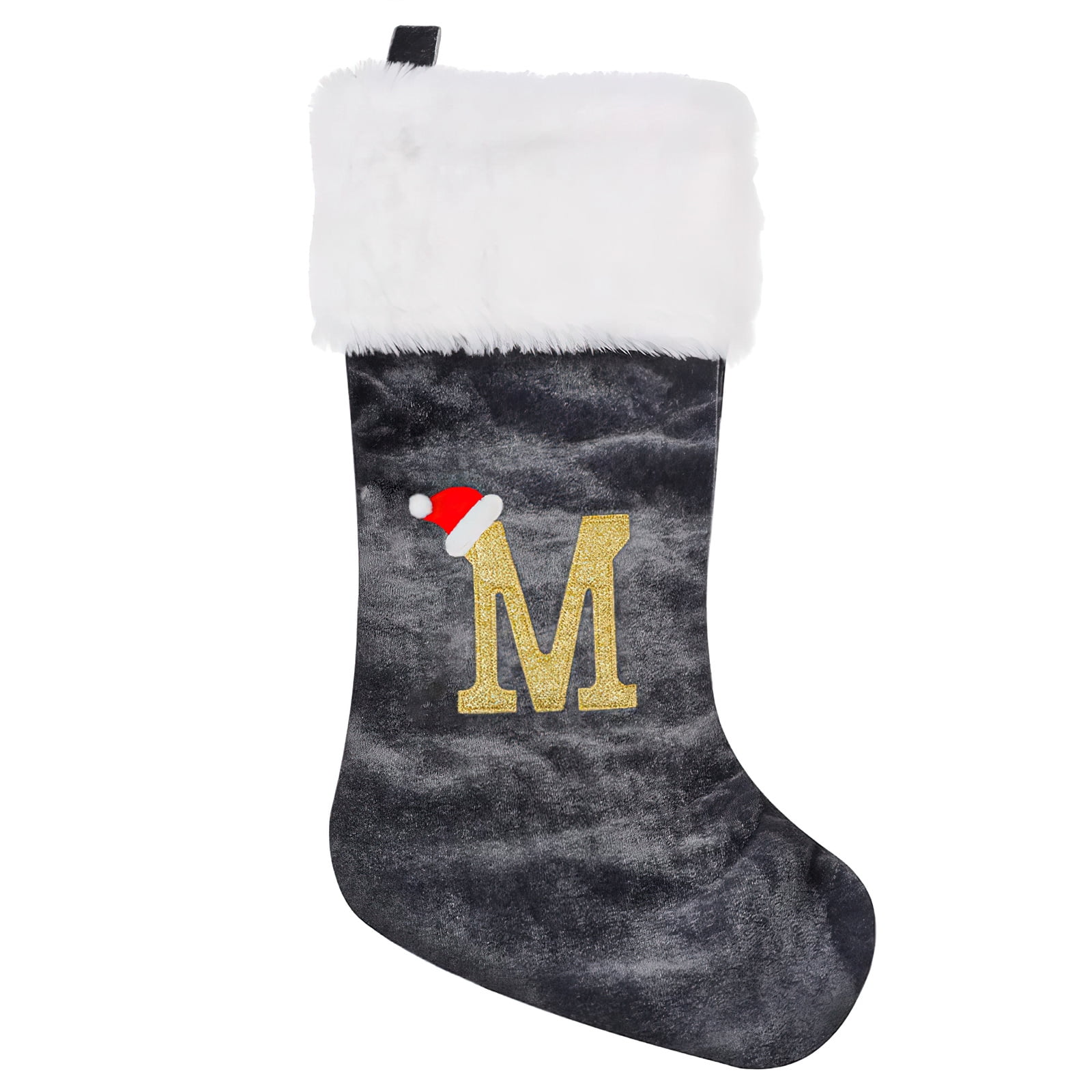 18 Inches Personalized Letter Christmas Stockings Monogram Christmas ...
