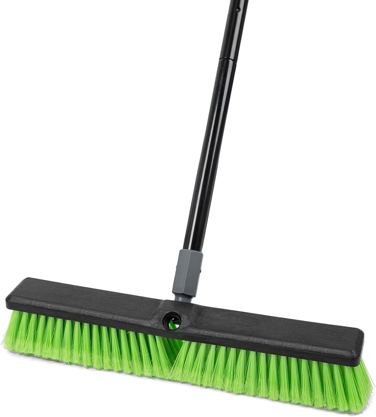 18” Indoor Shop and Garage Push Boom with Soft Bristles, Heavy Duty ...