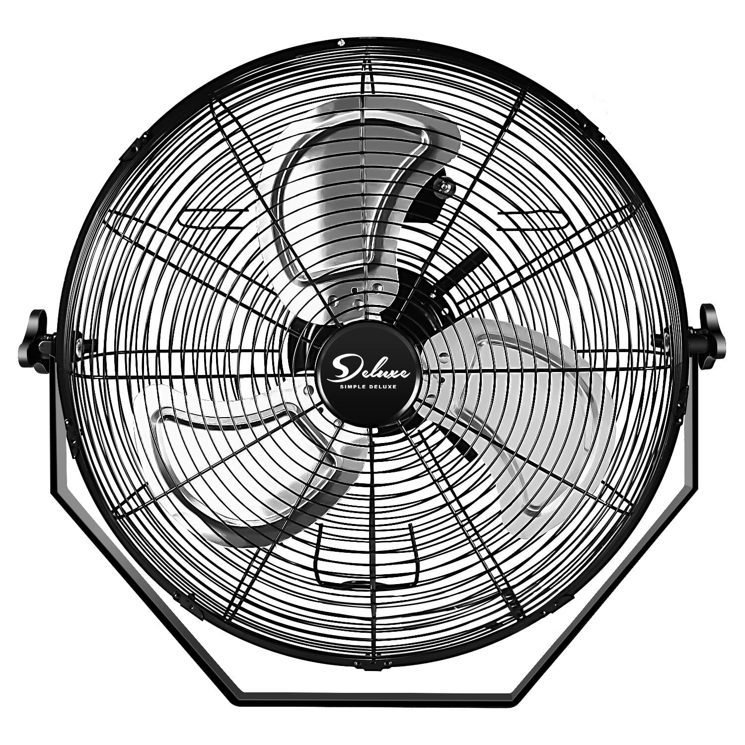 18" Industrial Wall Mount Fan,3 Speed Commercial Ventilation Metal Fan ...