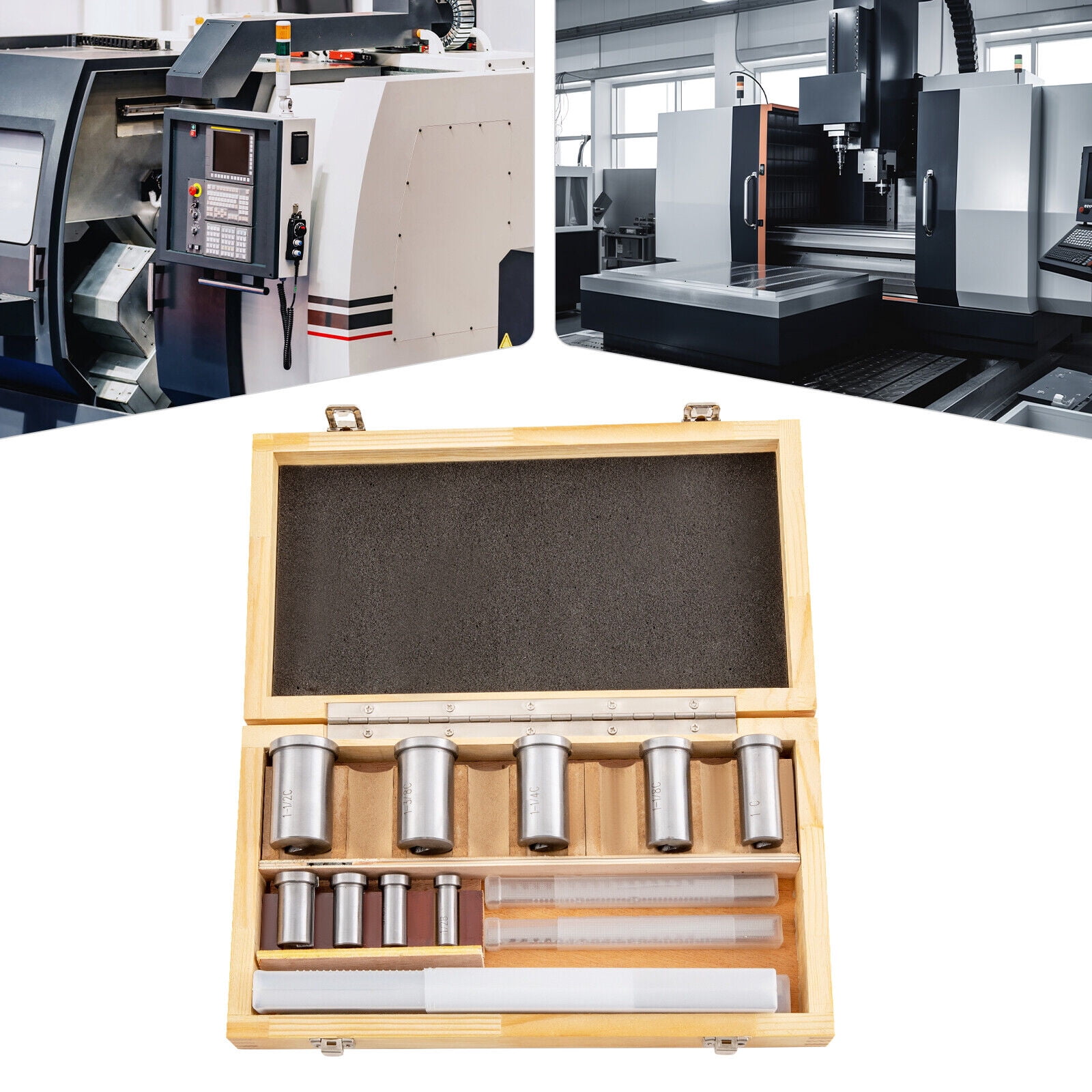 18* Keyway Broach Kit Inch Size Collared Bushing Shim Set HSS Metalworking - Walmart.com