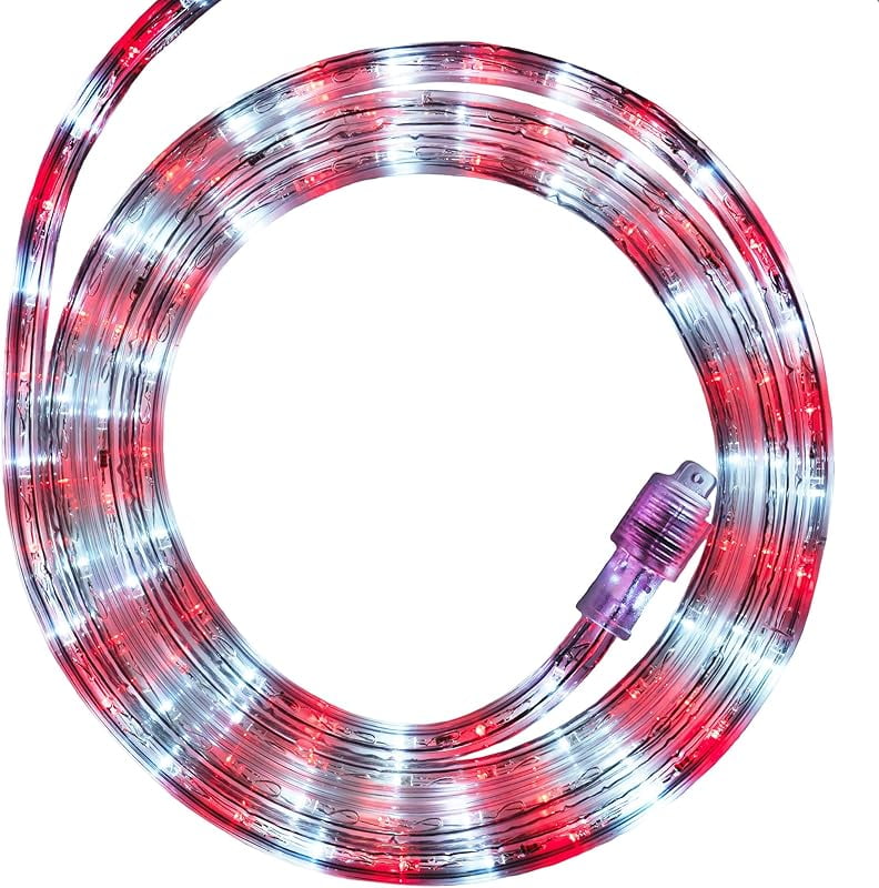 18' LED Red Rope Light, Flexible Rope String Light Outdoor – Bedroom ...