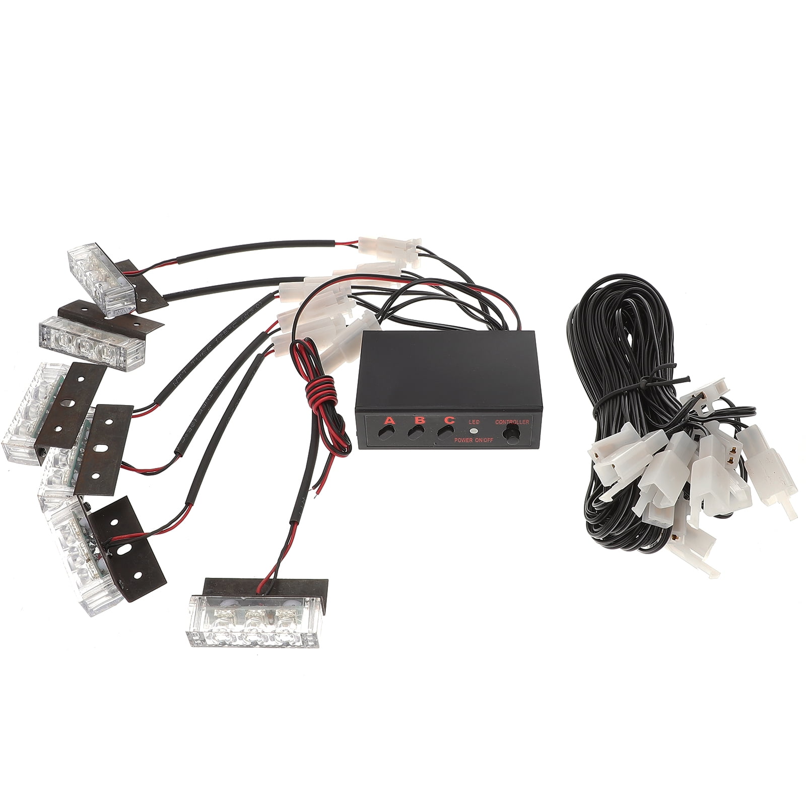 18 LED Strobe Flash Warning Car Light Firemen Emergency High Power ...