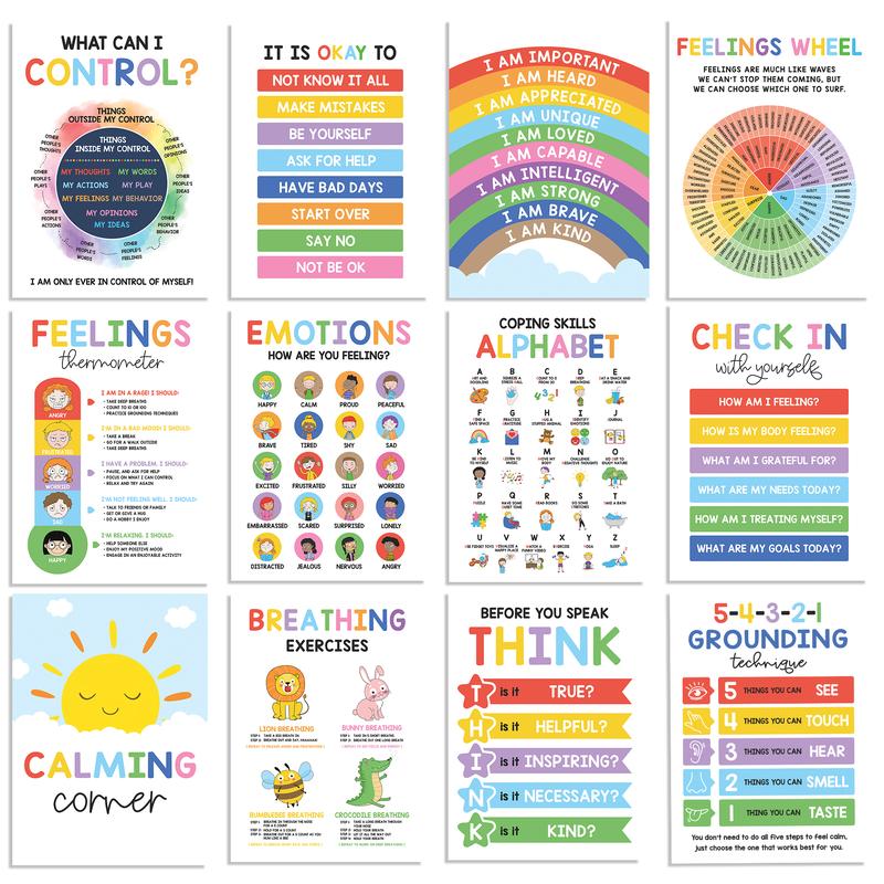 18 Laminated Educational Posters and 12 calming posters for Kids | Fun ...