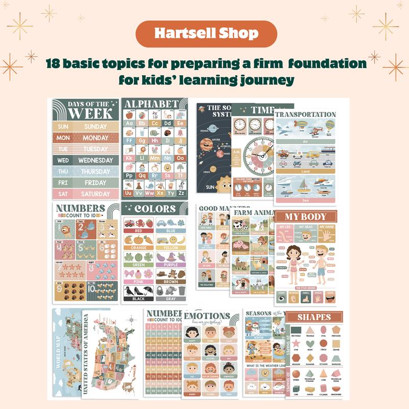 18 Laminated Educational Posters and 12 calming posters for Kids | Fun ...