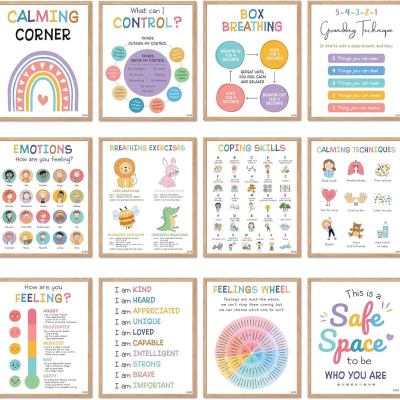 18 Laminated Educational Posters and 12 calming posters for Kids | Fun ...