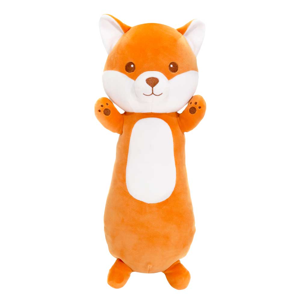 18” Long Squishy Soft Fox Plush Pillow - Kawaii Fox Stuffed Animal ...