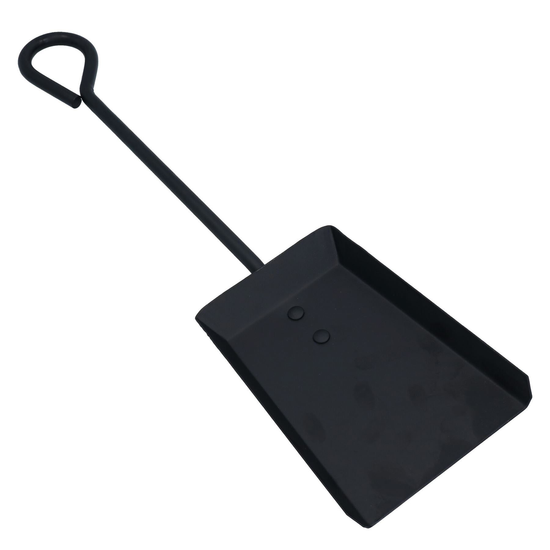 18" Loop Top Shovel Spade Fire Coal Wood Log Burner Black Steel Metal ...