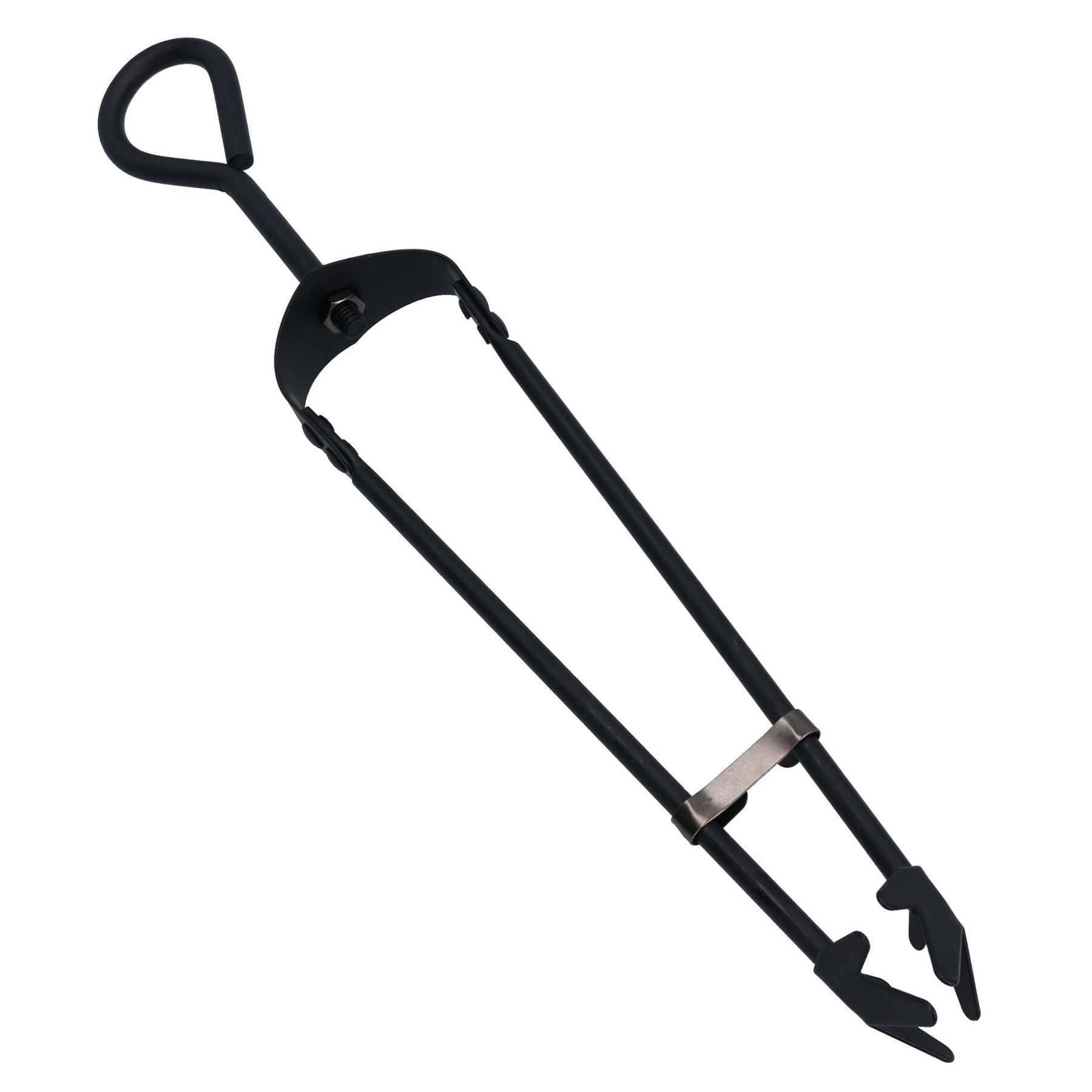 18" Loop Top Tongs Fire Coal Wood Burner Steel Metal 450mm Grabber Log ...