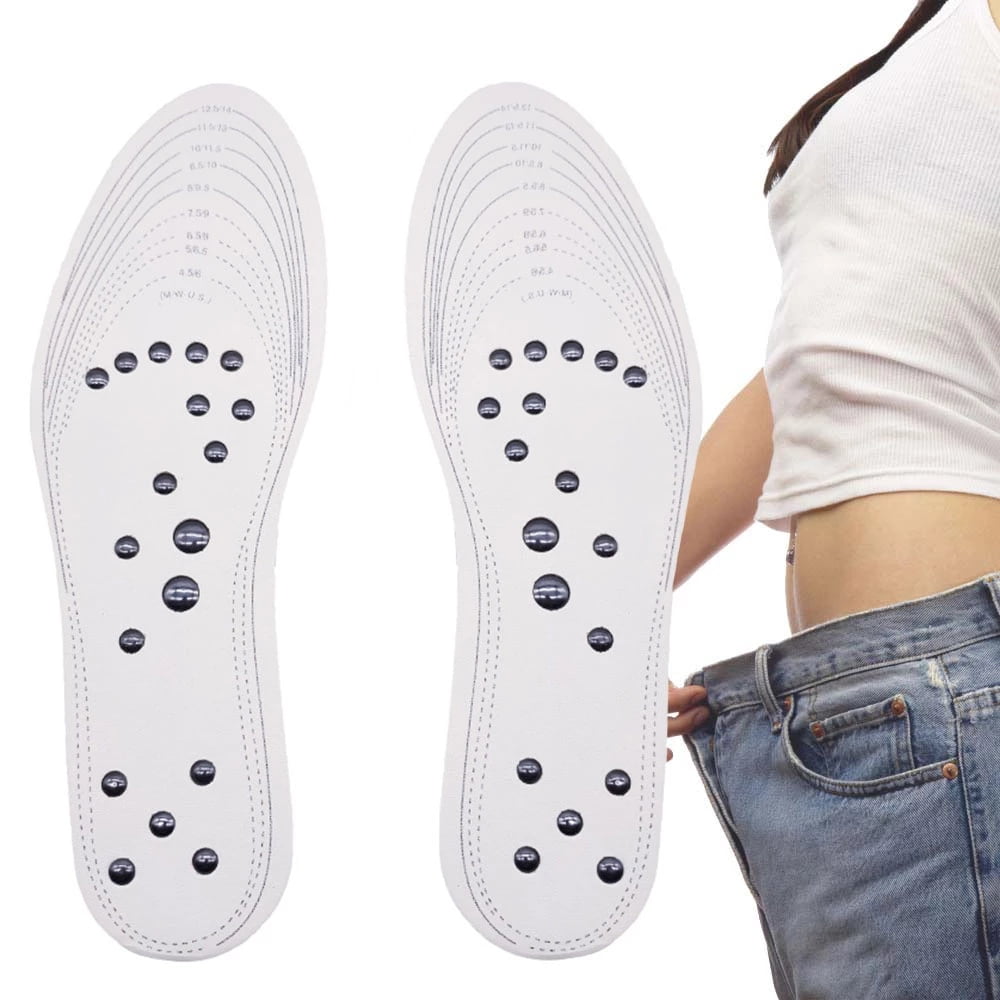 18 Magnets Health Magnetic Acupressure Massage Insoles Foot Therapy ...