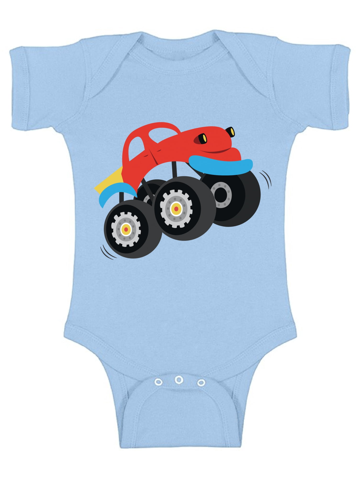 Baby Boy Outfits - NB 6M 12M 18M 24M - Infant Monster Truck Romper ...