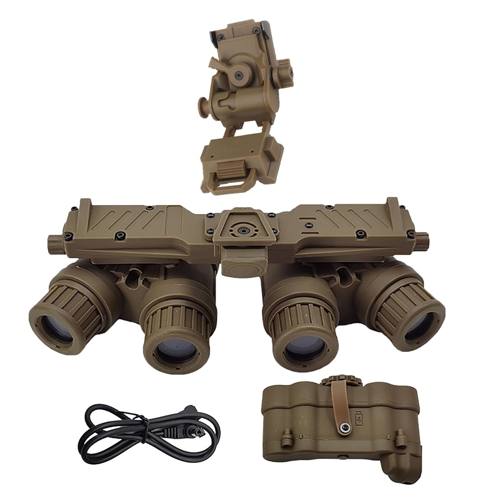 18 Night Vision Goggles Dummy Model with NVG Mount for PVS15/PVS18 - Four-Tube Binocular ...